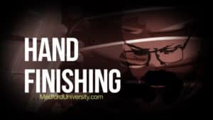 Hand Finishing - Medford Knife & Tool